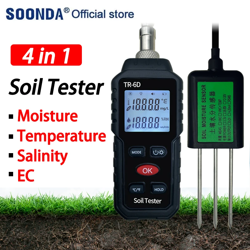 4-in-1-Digital-Soil-Tester-Detector-Soil-EC-Meter-Moisture-Meter ...