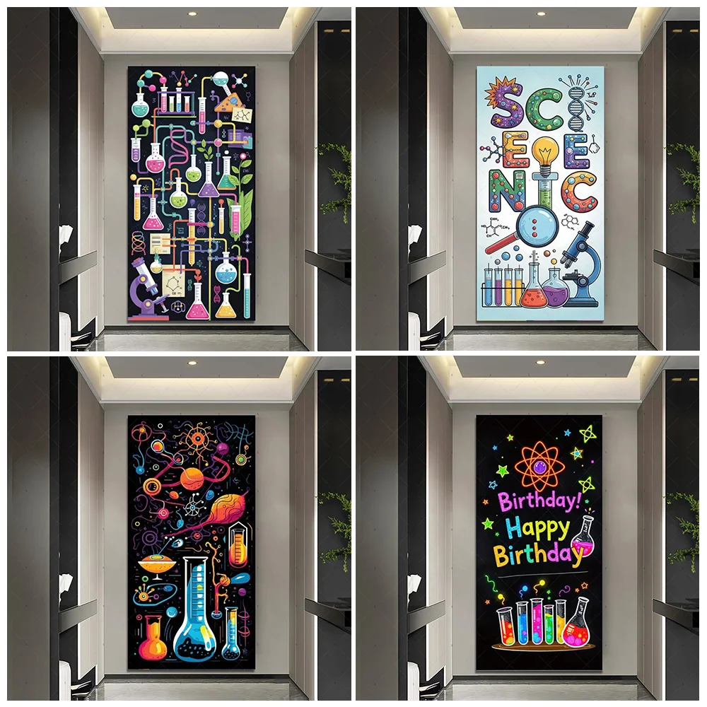 Chemistry Experiment Door Cover Background Laboratory Equipment ...