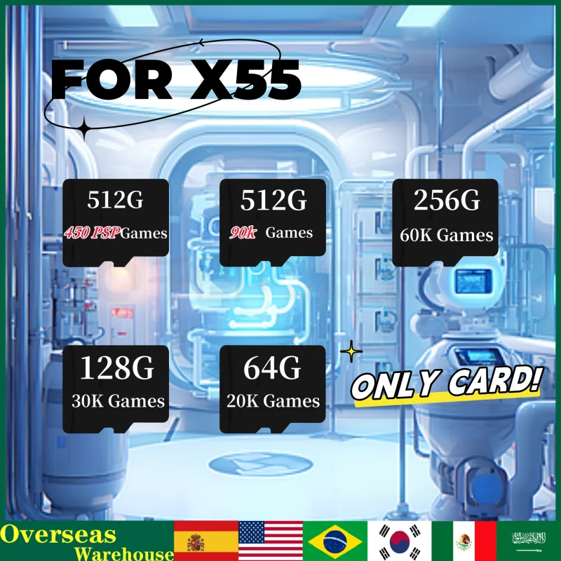 Powkiddy-X55-Memory-Card-Handheld-Game-Console-Tf-Card-Game-Card-64g ...