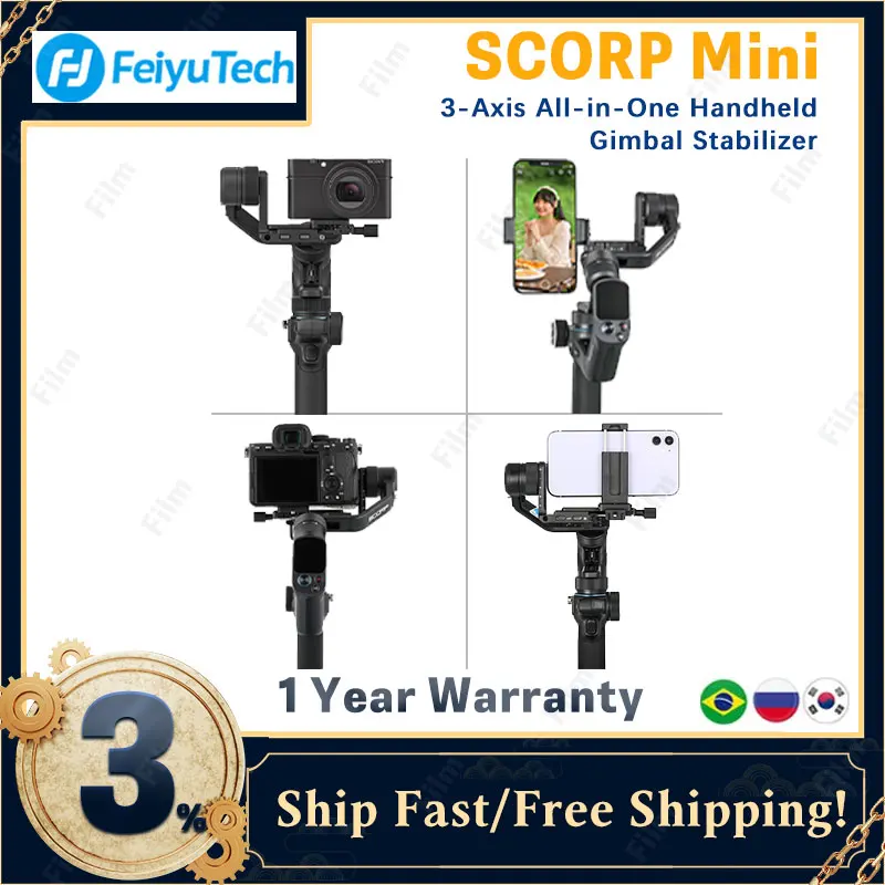 FeiyuTech-feiyu-SCORP-Mini-3-Axis-All-in-One-Handheld-Gimbal-Stabilizer ...