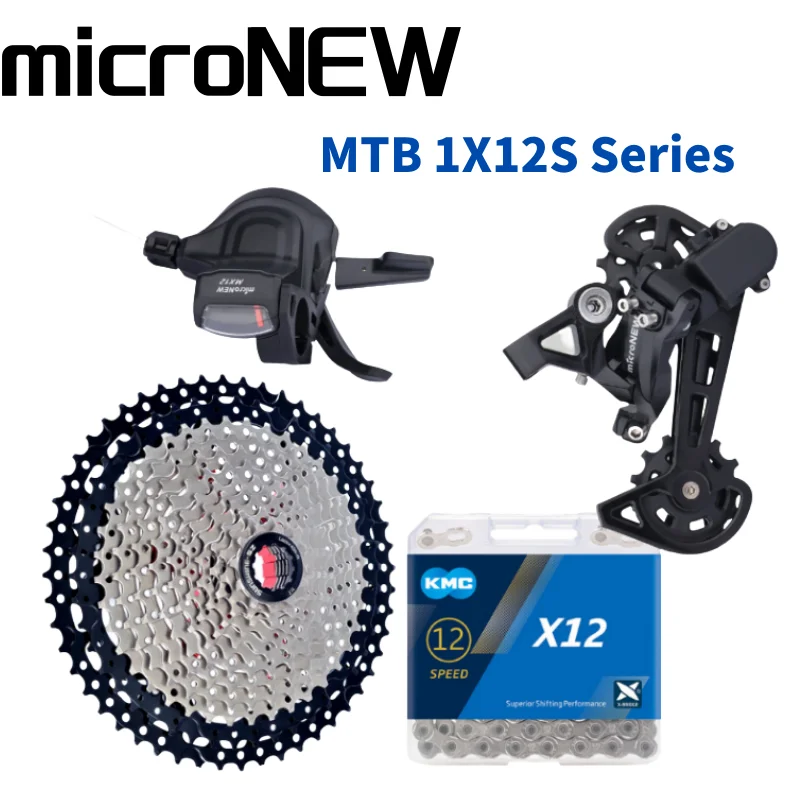 microNEW MTB Mountain Bike Groupset 12 Speed Shifter Lever Rear ...
