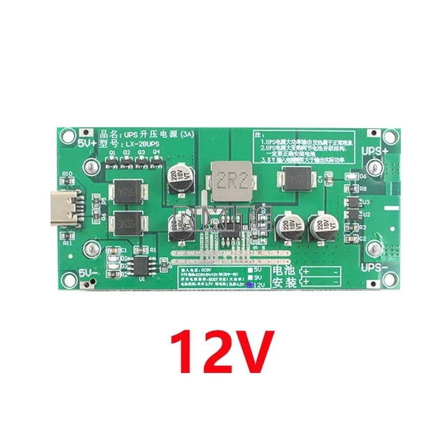 Type-C 15W 3A 18650 Lithium Battery Charger Module DC-DC Step Up ...