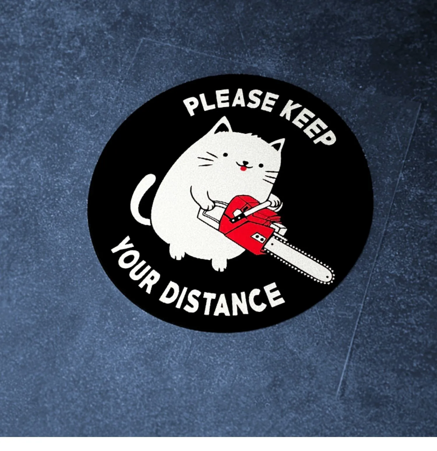 Chainsaw-Cat-Keep-Your-Distance-Car-Stickers-Vinyl-for-Auto-Truck-Motor ...