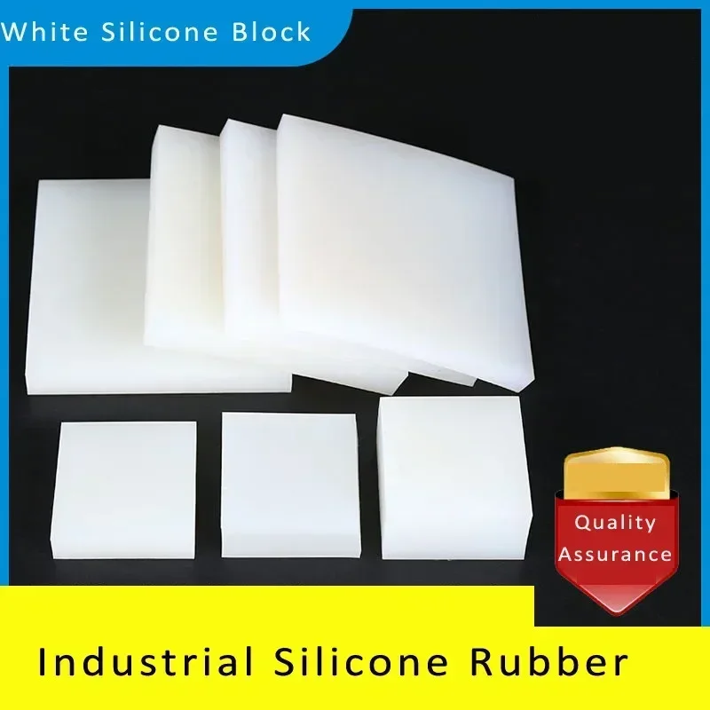 High-Elastic-White-Silicone-Rubber-Sheet-Damping-Pad-Wear-Resistant ...
