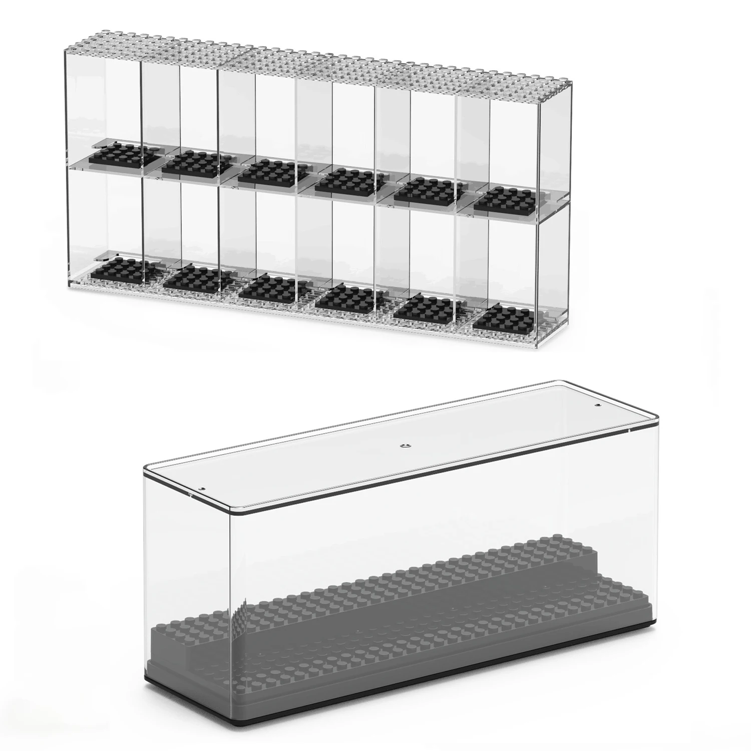 Clear-Acrylic-Display-Box-for-Building-Blocks-Toys-Stepped-Stackable ...