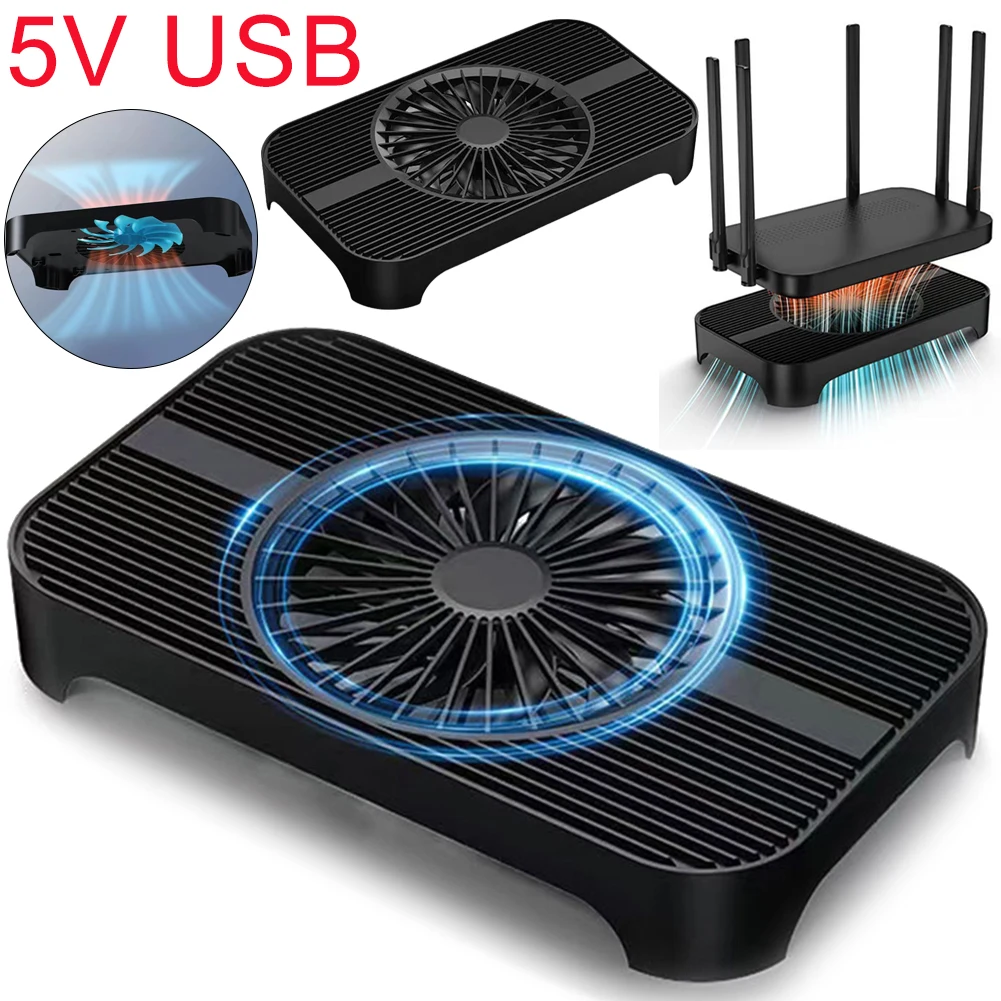 5V-USB-Box-Wireless-Router-Cooling-Base-Coolers-Fan-USB-Power-Interface ...