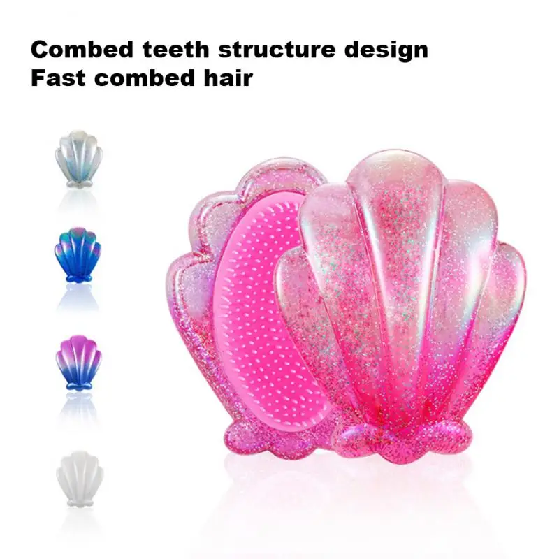 8-Styles-Shiny-Shell-Hair-Brush-Hair-Detangler-Comb-Anti-knot-Hair ...