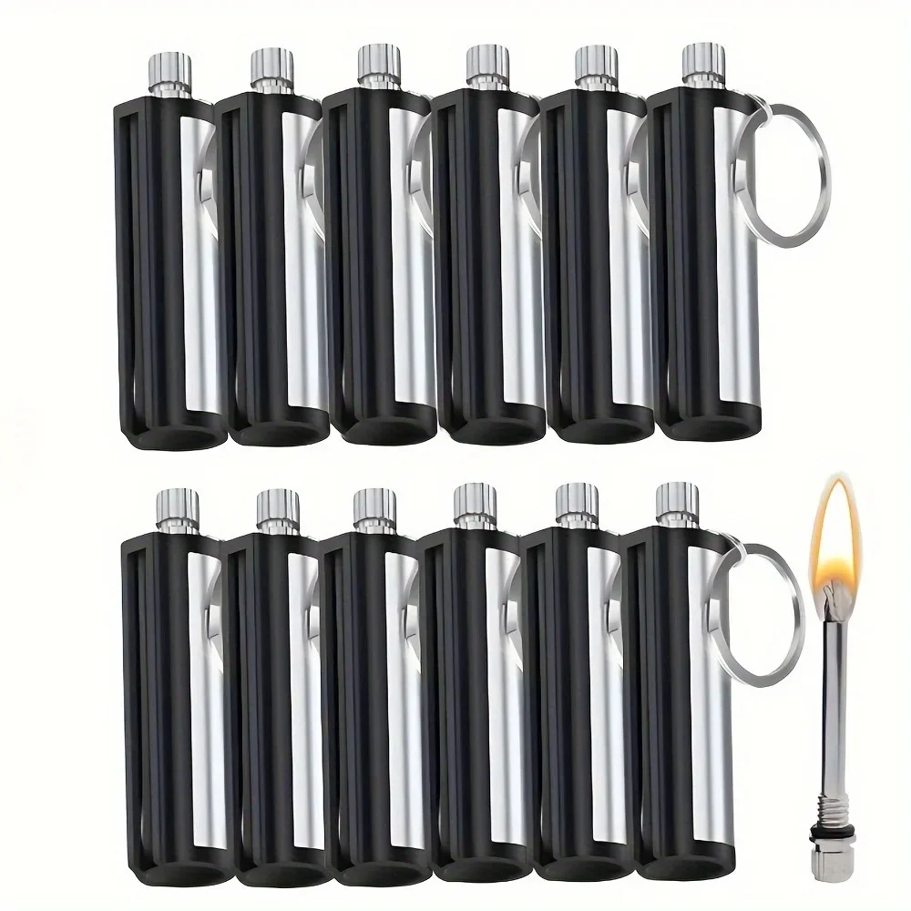 1/50 Pack Match Lighter Flint Metal Match Lighter Outdoor Camping ...