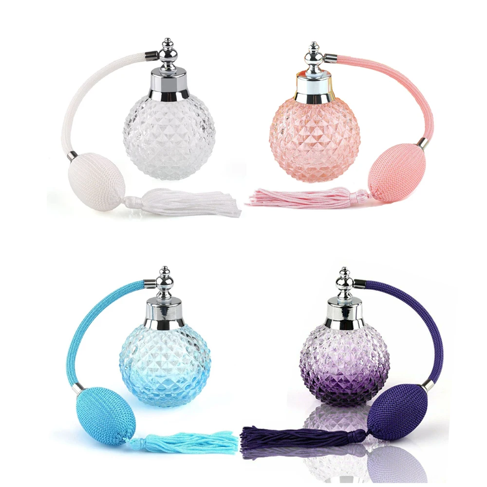 Vintage Crystal Perfume Bottle 100ml Spray Atomizer Glass Bottle with ...