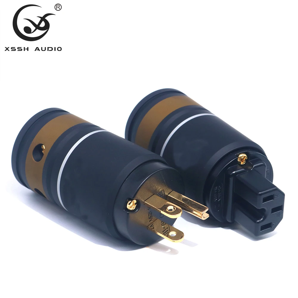 Electrical Connector XSSH YIVO Audio Grade DIY OEM Gold Plated IEC Pure ...