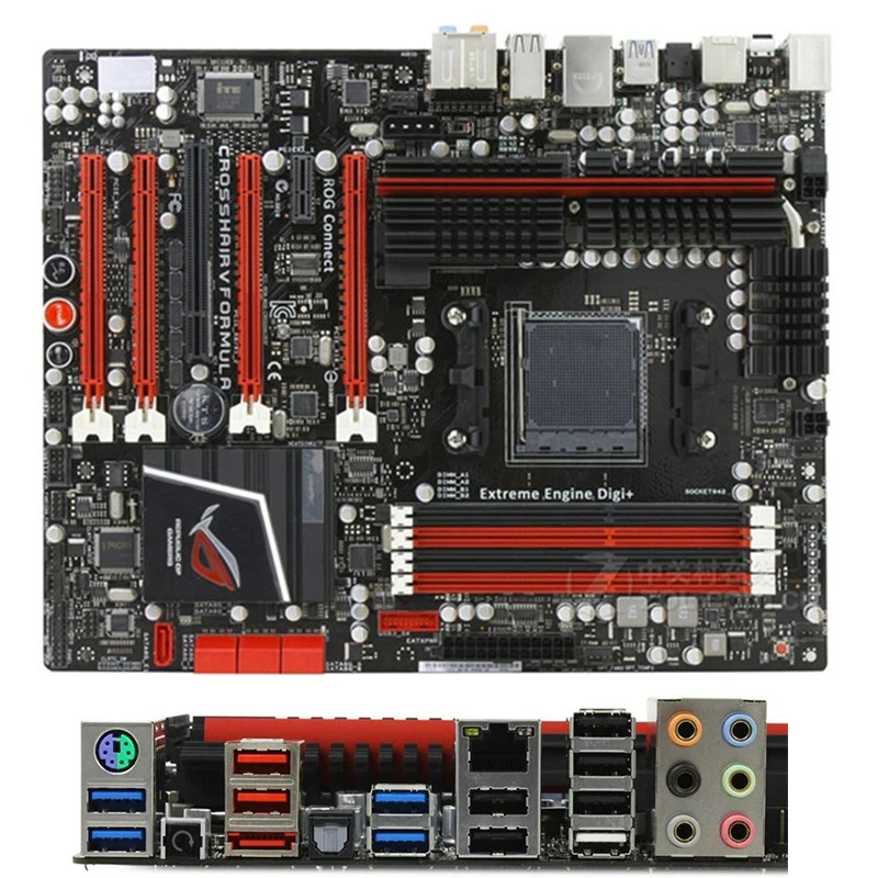 AMD-990X-990FX-Crosshair-V-Formula-motherboard-Used-original-Socket-AM3 ...