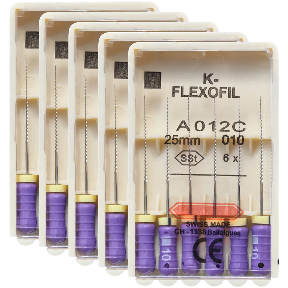 5-Packs-21-25-31mm-Dental-K-FLEXOFILE-Flexibility-Endo-Root-Canal-K ...