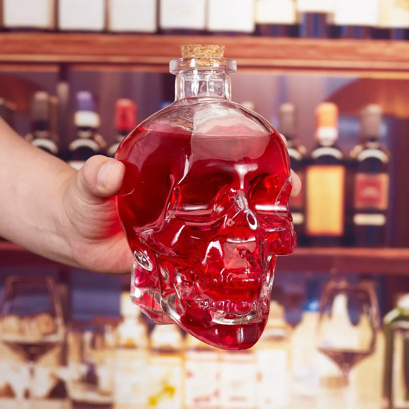Absinthe Skull Bottle