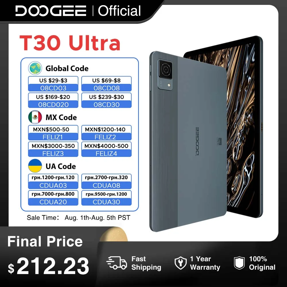 DOOGEE-T30-Ultra-Tablet-PC-12GB-256GB-8580mAh-11-2-5K-Display-Helio-G99 ...