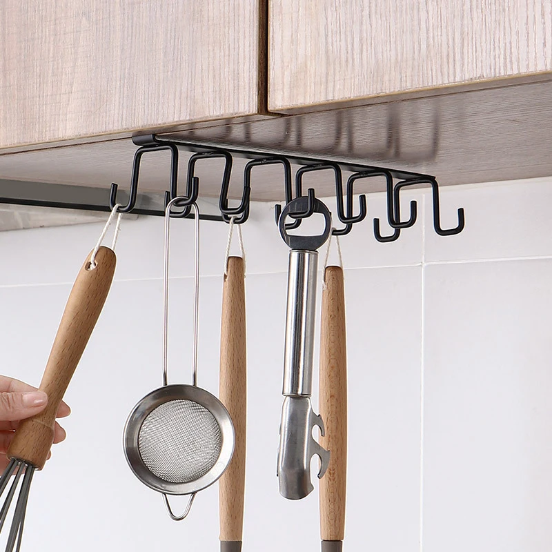 Utensils Hanging Kitchen Storage Rack Cabinet