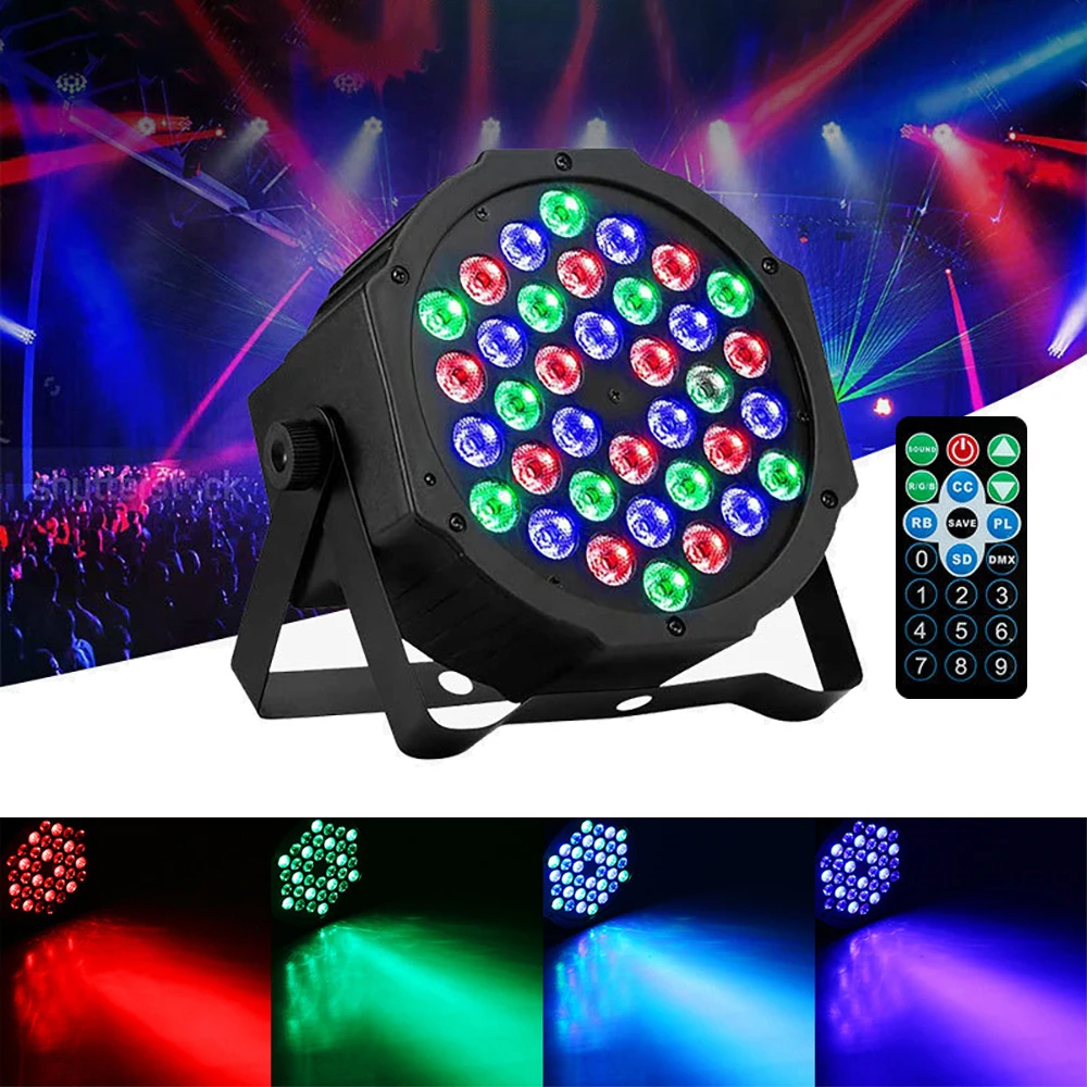 36W Professional Disco light Party Light Par Light DMX512 RGB Stage ...