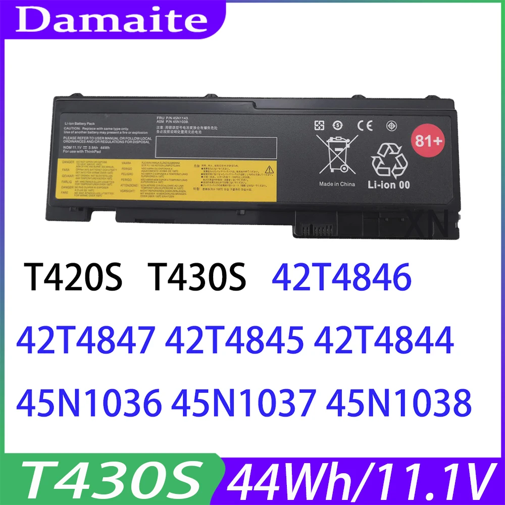 Damaite-44wh-T430S-Laptop-Battery-For-Lenovo-ThinkPad-T420S-T420si ...