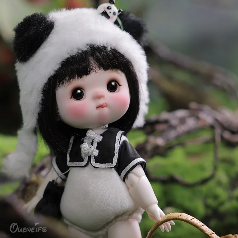 Amoyensis Doll BJD 1/8 Mey Body Baby Face Cute Panda Costume Resin Art ...