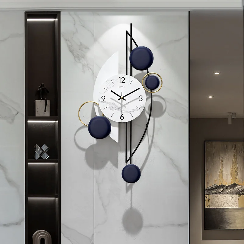 Metal-Light-Luxury-Wall-Clock-Home-Living-Room-Tv-Wall-Watch-Hotel ...