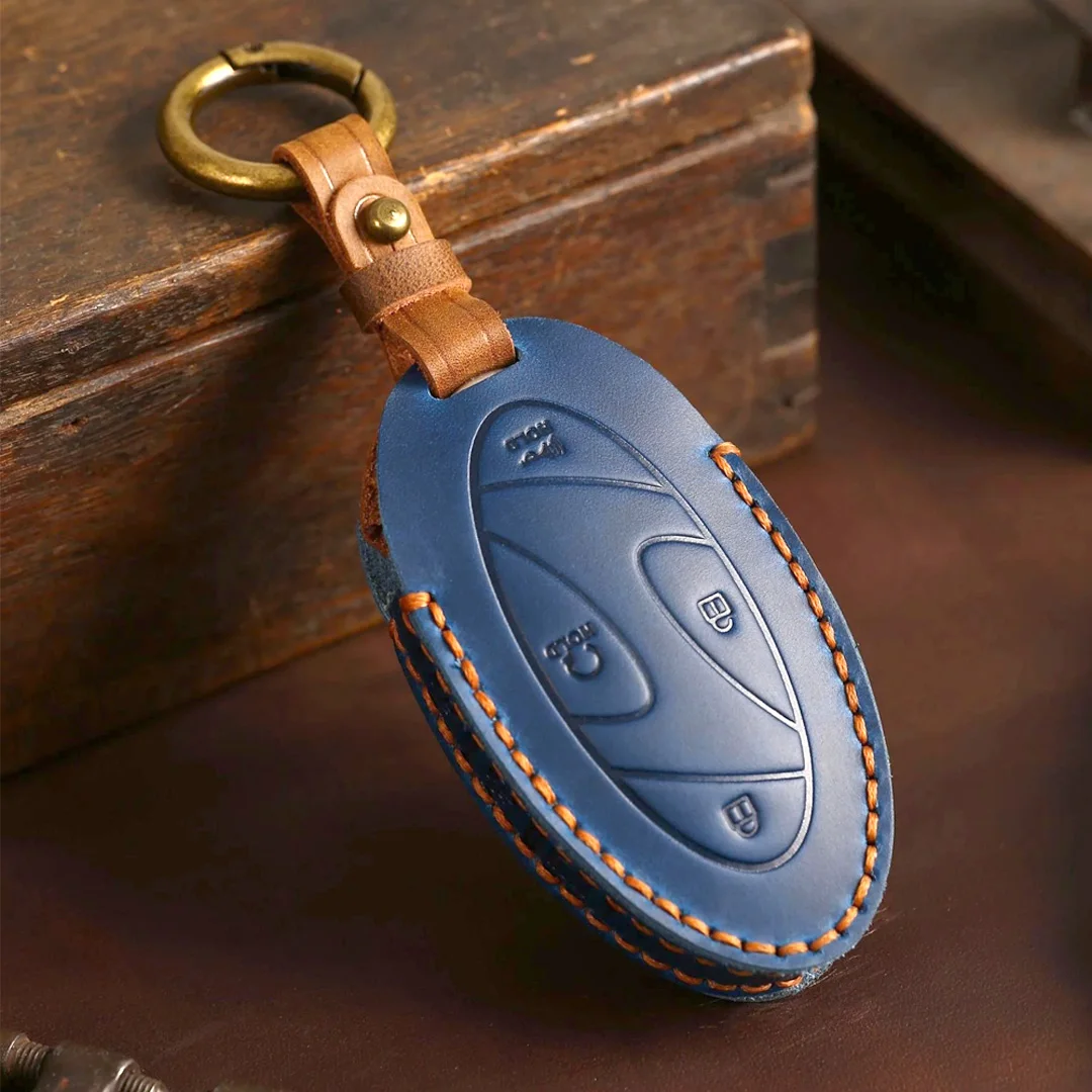 5-7-Bottons-Leather-Car-Key-Case-for-Hyundai-Ionic-6-Kona-Ev-Grandeur ...