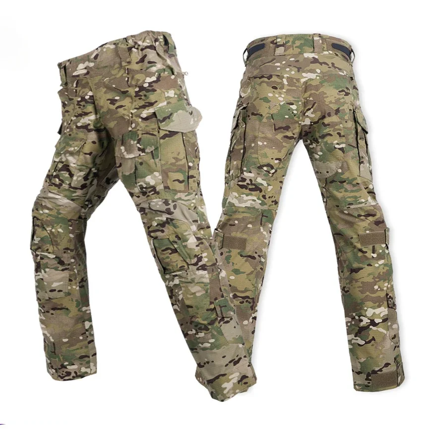 Tactical Casual Pants Hunting Waterproof Cargo Trousers Outdoor Multi ...