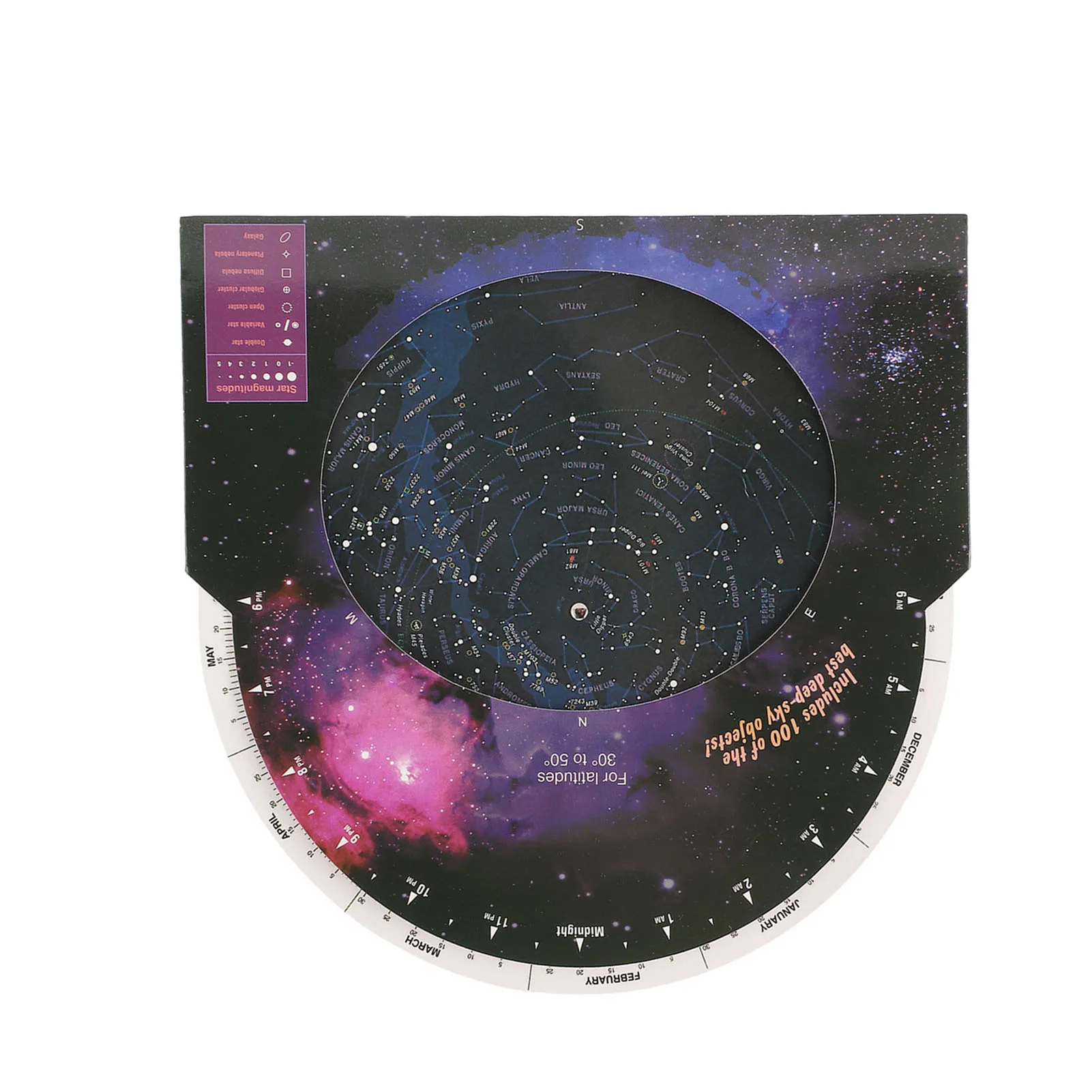 Star Map Guide for Astronomy Rotating Direction Star Finder Telescope ...