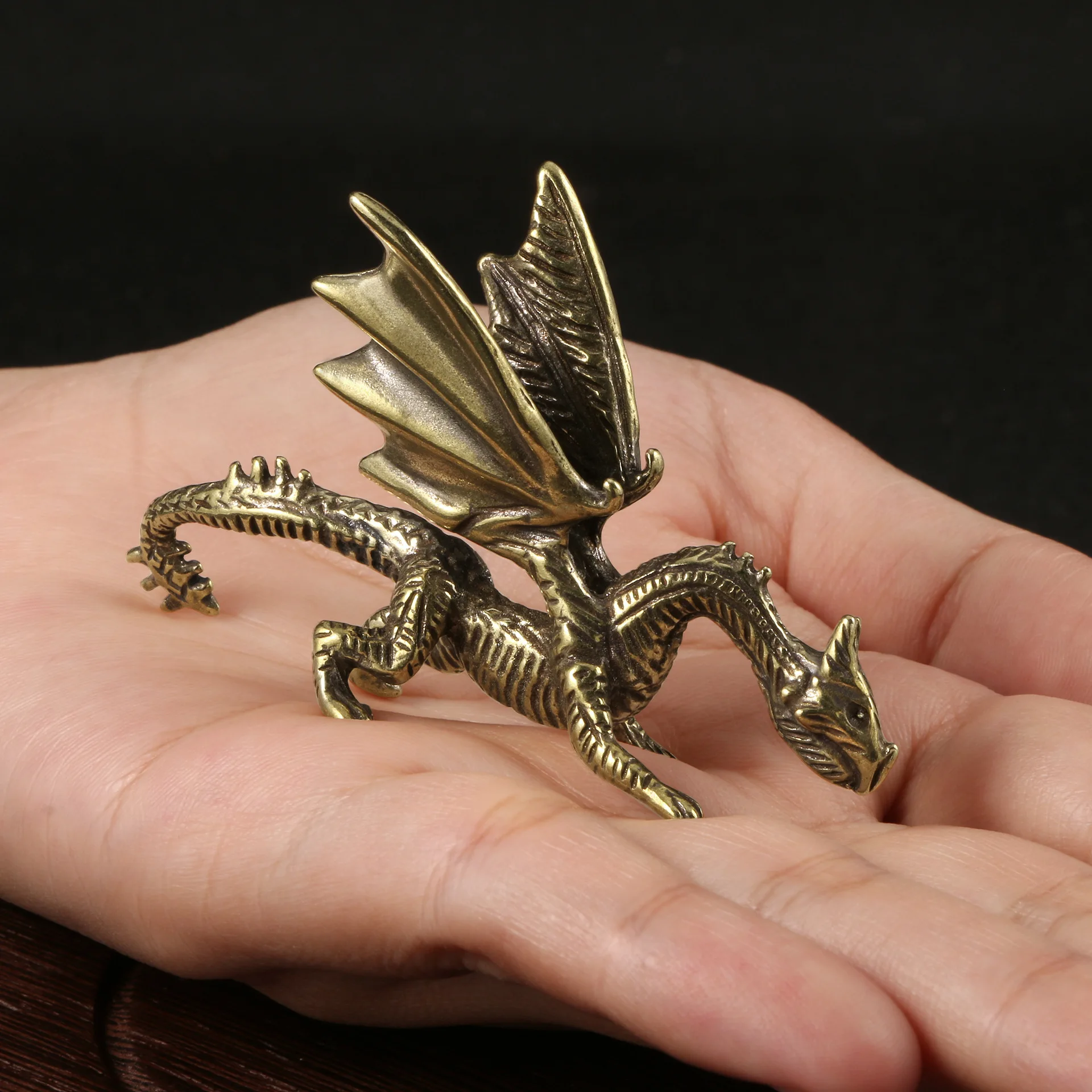 Brass-Evil-Dragon-Lord-Demon-Dragon-Desktop-Miniatures-Figurines-Dragon ...