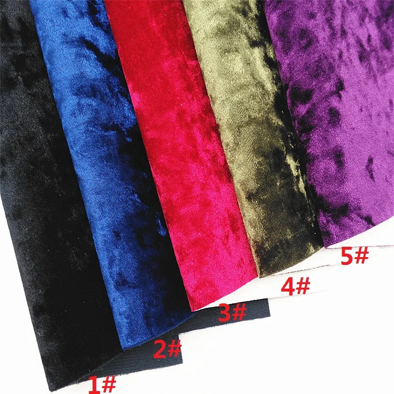 Tissu velours écrasé avec support en feutre,feuilles de cuir ...