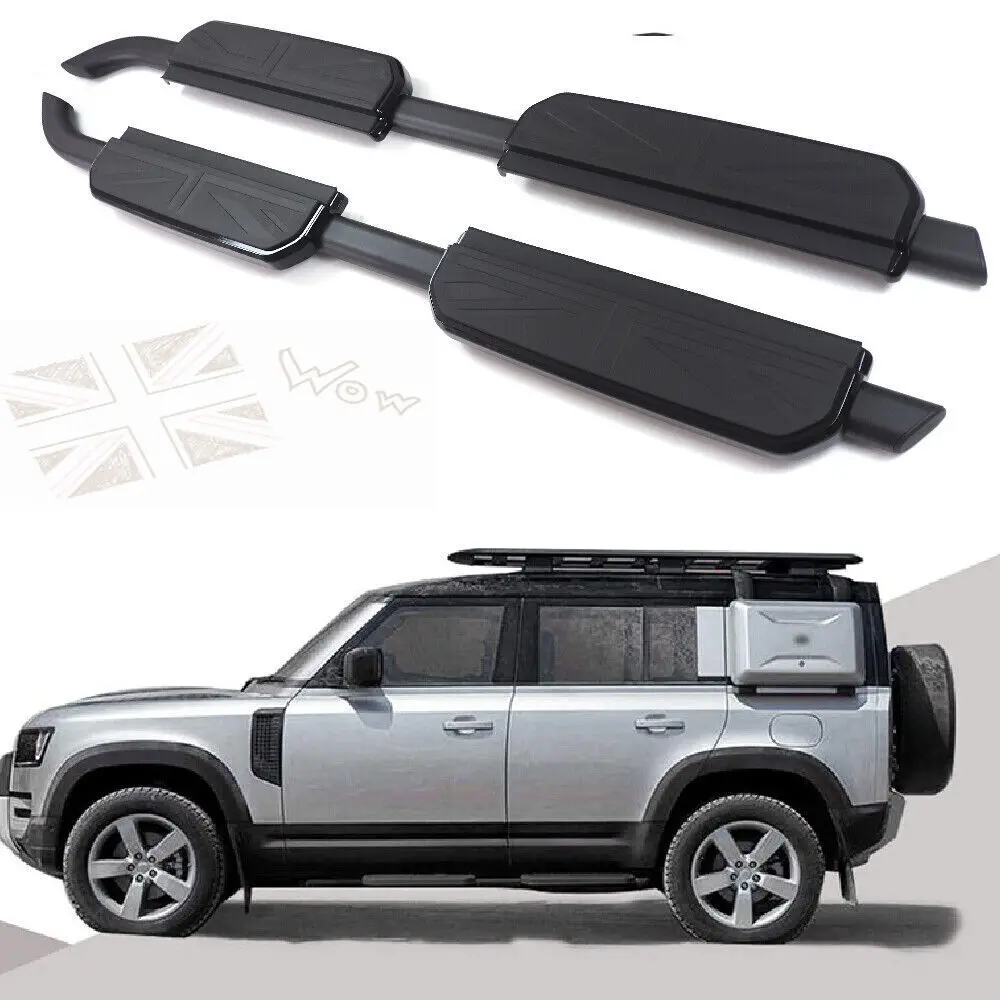 Running-Board-Side-Step-Nerf-Bar-Fits-for-Land-Rover-Defender-110-4D ...