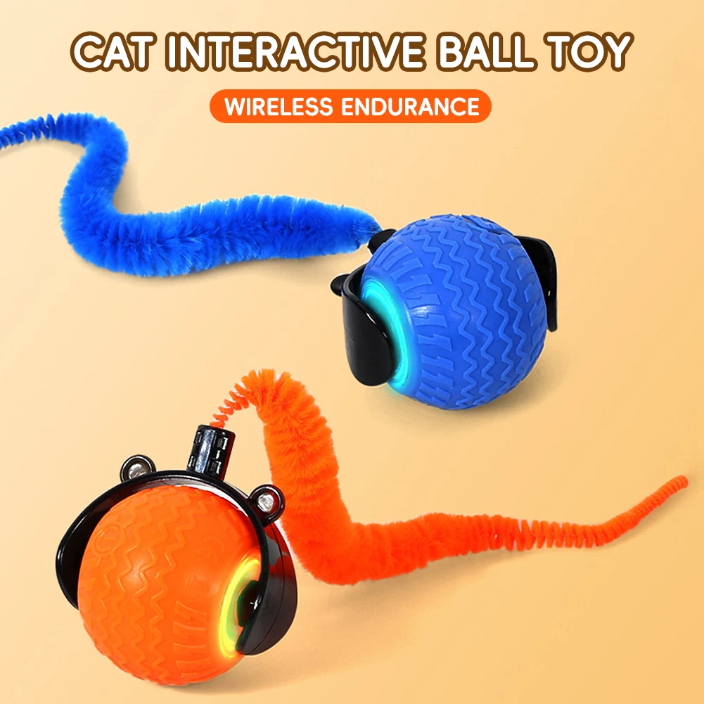 Automatic Moving Cat Toy Ball Smart Cat Toys Three Modes Adjustment ...