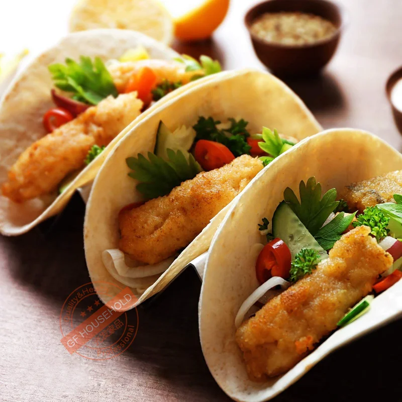 Stainless-Steel-Taco-Holder-Stand-Plate-Pizza-Pie-Display-Fried-Food ...