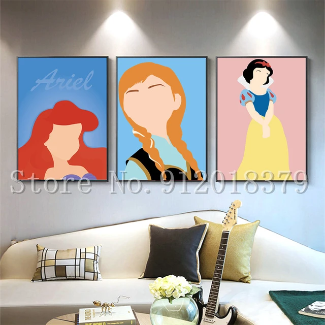 Minimalist Disney Princess Posters