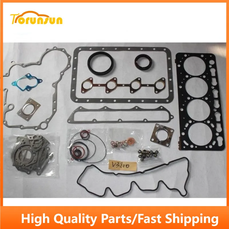 Overhaul Full Head Gasket Set Kit Fit For Kubota V3800 V3800t Engine ...