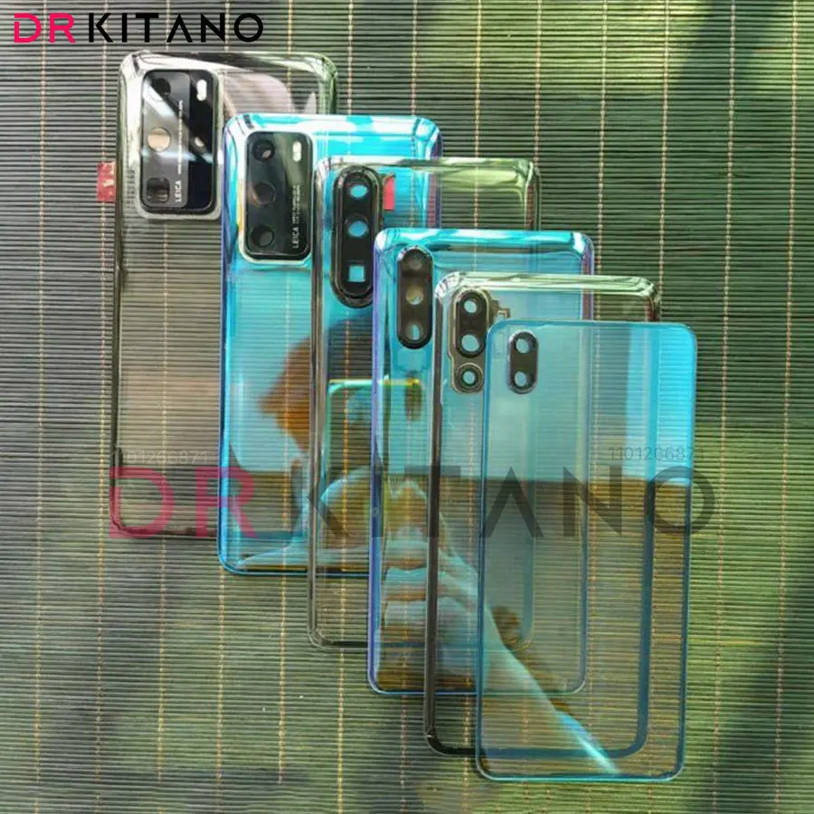 Transparent-Clear-Glass-For-Huawei-P20-P30-P40-Pro-Battery-Cover-Back ...