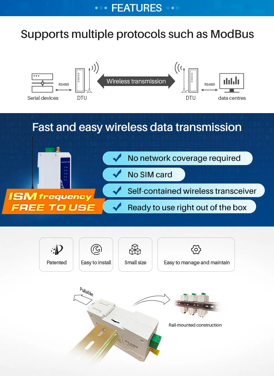 COJXU E95-DTU(900SL30-485) Беспроводная передача данных LoRa промышленного класса868/915 МГц 10 ...