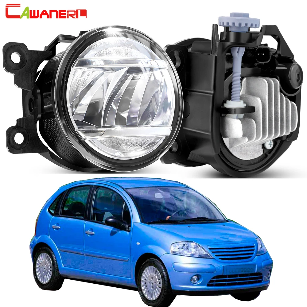 2 Pieces 30W Car External Fog Light Assembly H11 Upgrade LED Fog ...