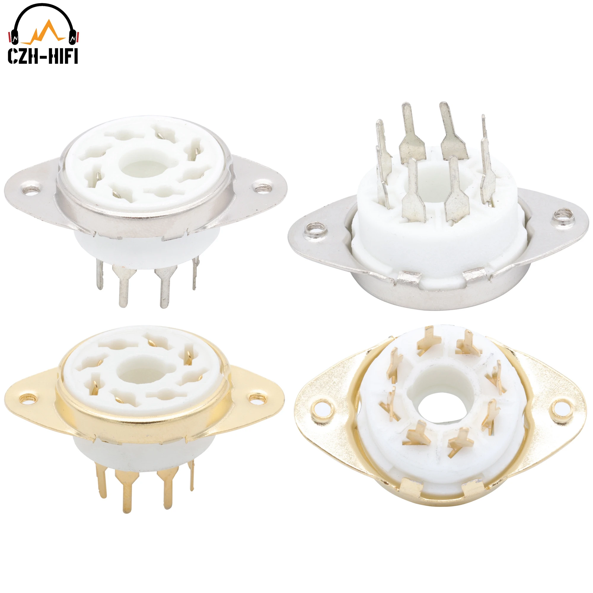 12pcs 8pin K8A Octal Vacuum Tube Ceramic Valve Base Jack for KT88 EL34 ...