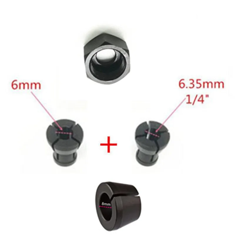 Makita 763618-5 8mm 763636-3 763637-1 1/4" Collet Cone 3620 3608B ...