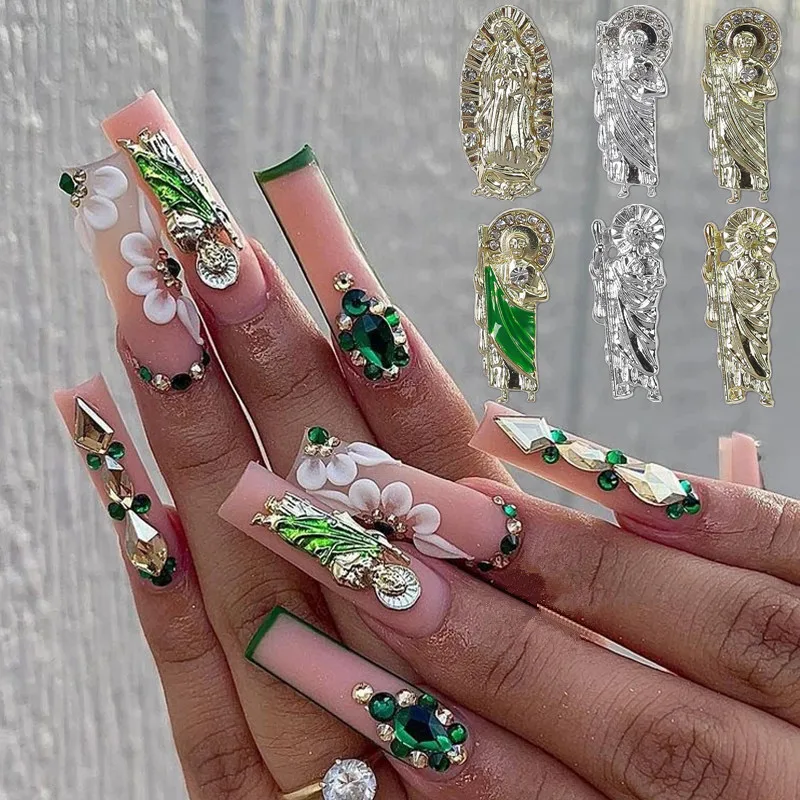 Nail Designs With Gold Rhinestones