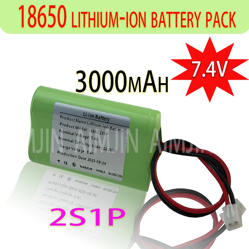 7-4V-3000mAh-2S1P-XH2-54-2P-Plug-Lithium-Battery-Pack-Suitable-for ...