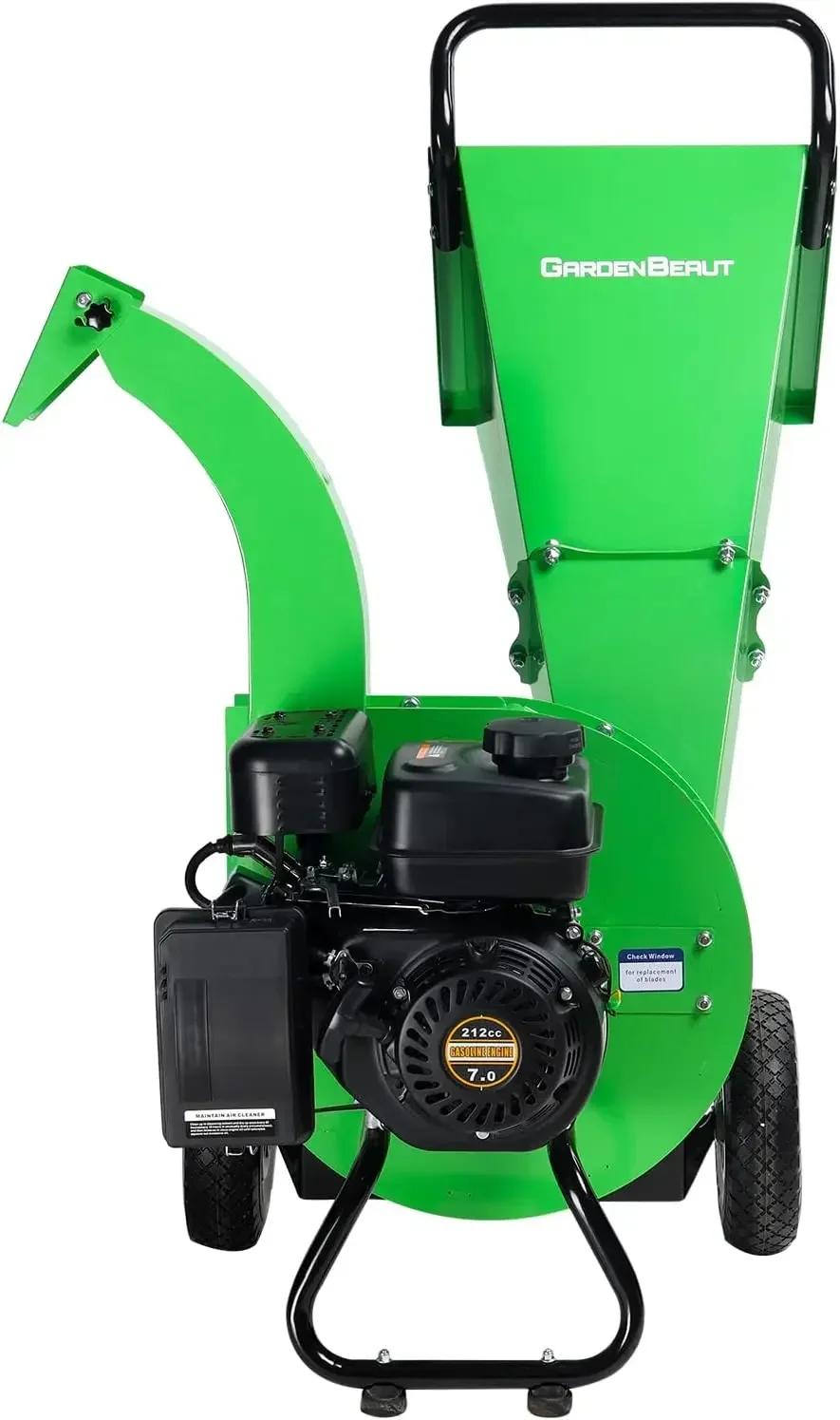 S1 Wood Chipper Shredder Mulcher 7 212cc Heavy Engine Powered 3 inch ...