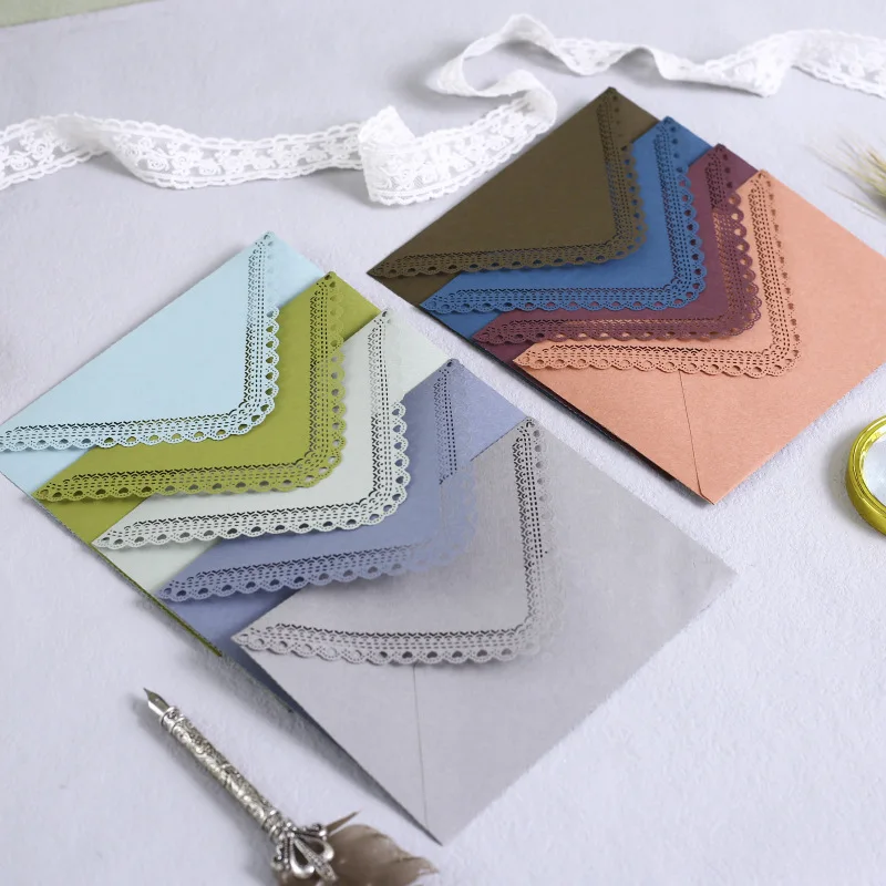 10pcs-Colorful-Hollow-Triangle-Envelope-Laser-Engraving-Lace-Birthday ...