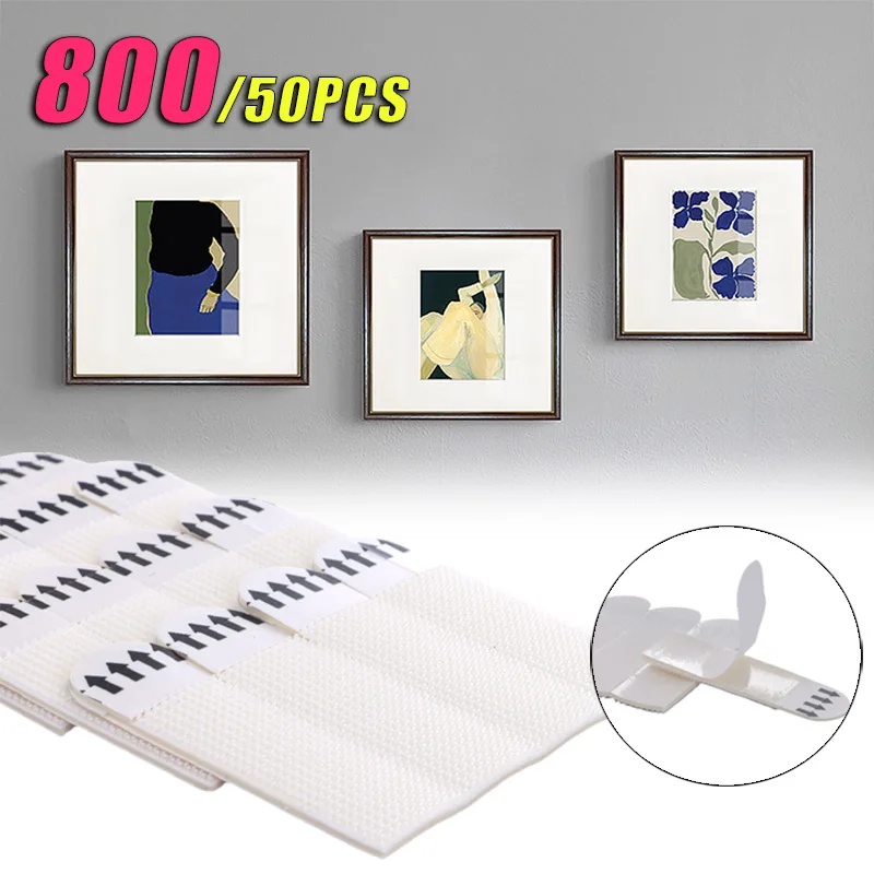 50-800PCS-Picture-Frame-Wall-Sticker-Hooks-Removable-Wall-Sticker-Hooks ...