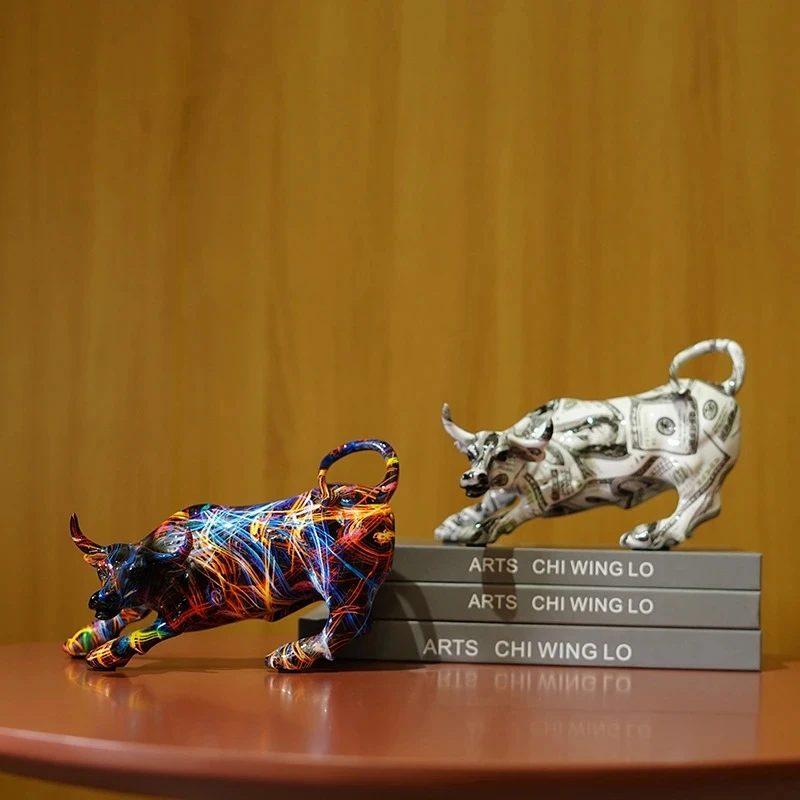 Wall Street Bull Desktop Statue