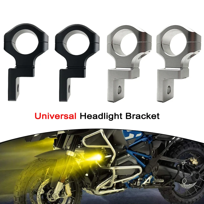 22mm 25mm Motorcycle LED Headlight Bracket Mount Clamp Fork Tubes ...