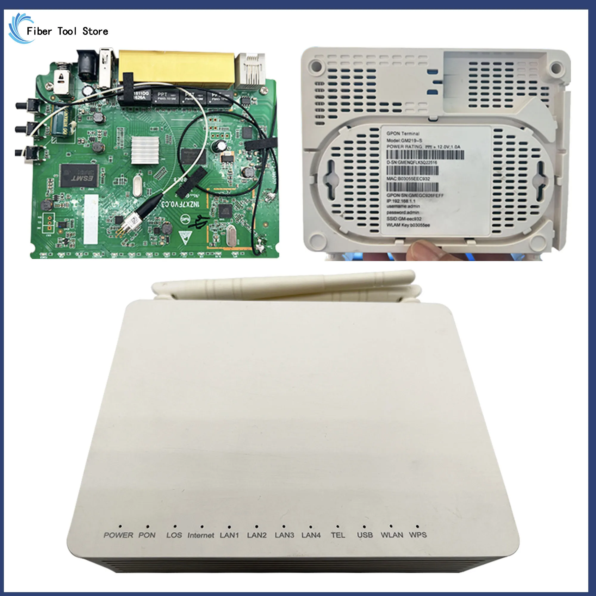 Original-GM619-ONU-GPON-1GE-3FE-1VOIP-2-4G-5G-WIFI-Gigabit-Optical ...