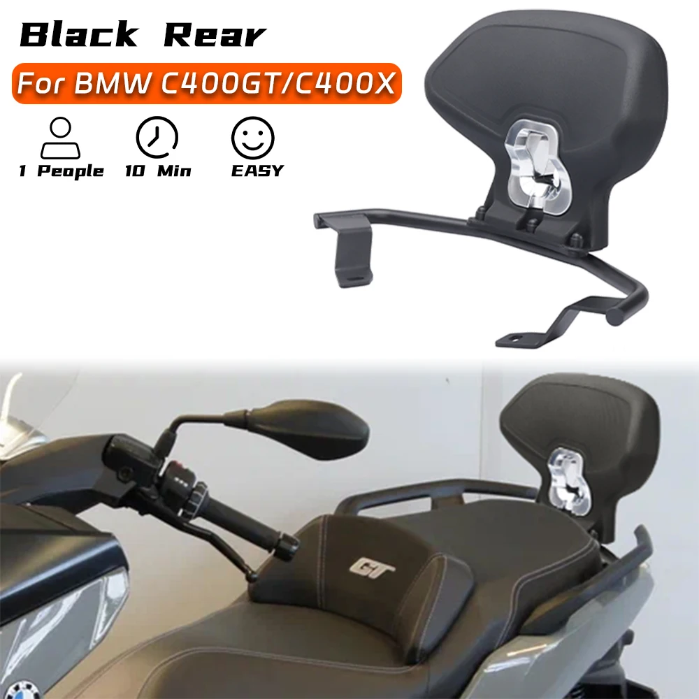 FOR-BMW-C400GT-C-400-X-Motorcycle-Accessories-Black-Rear-Passenger-Seat ...
