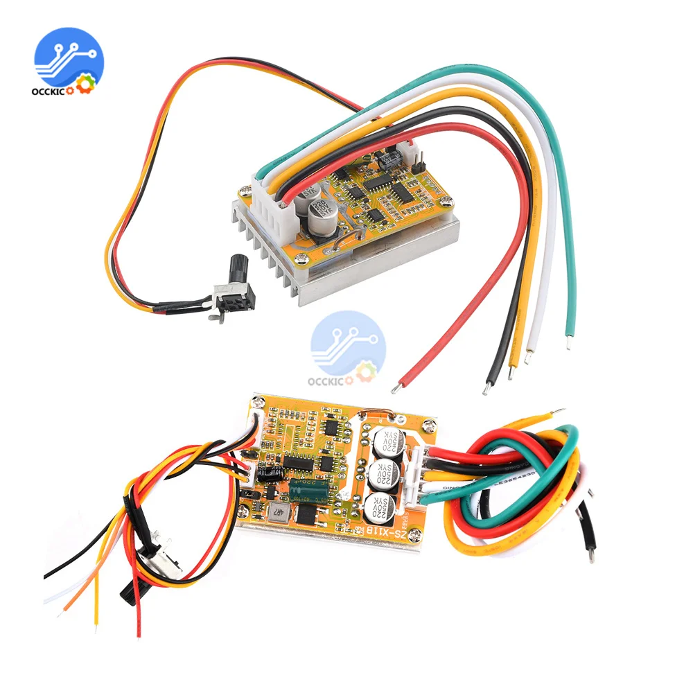 Dc 5-36v 350w Bldc Three Phase Dc Sensorless Brushless Motor Controller ...