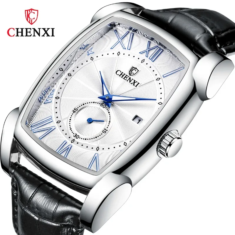 2024 CHENXI 8209 Mens Watches Leather Strap Casual Luxury Quartz ...