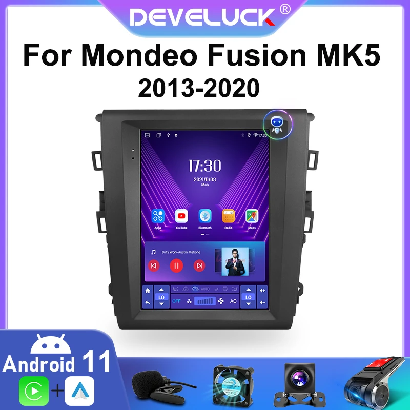 2 Din Android 11 Car Radio Multimedia Video Player For Mondeo Fusion MK5 2013 2020 4G Carplay ...
